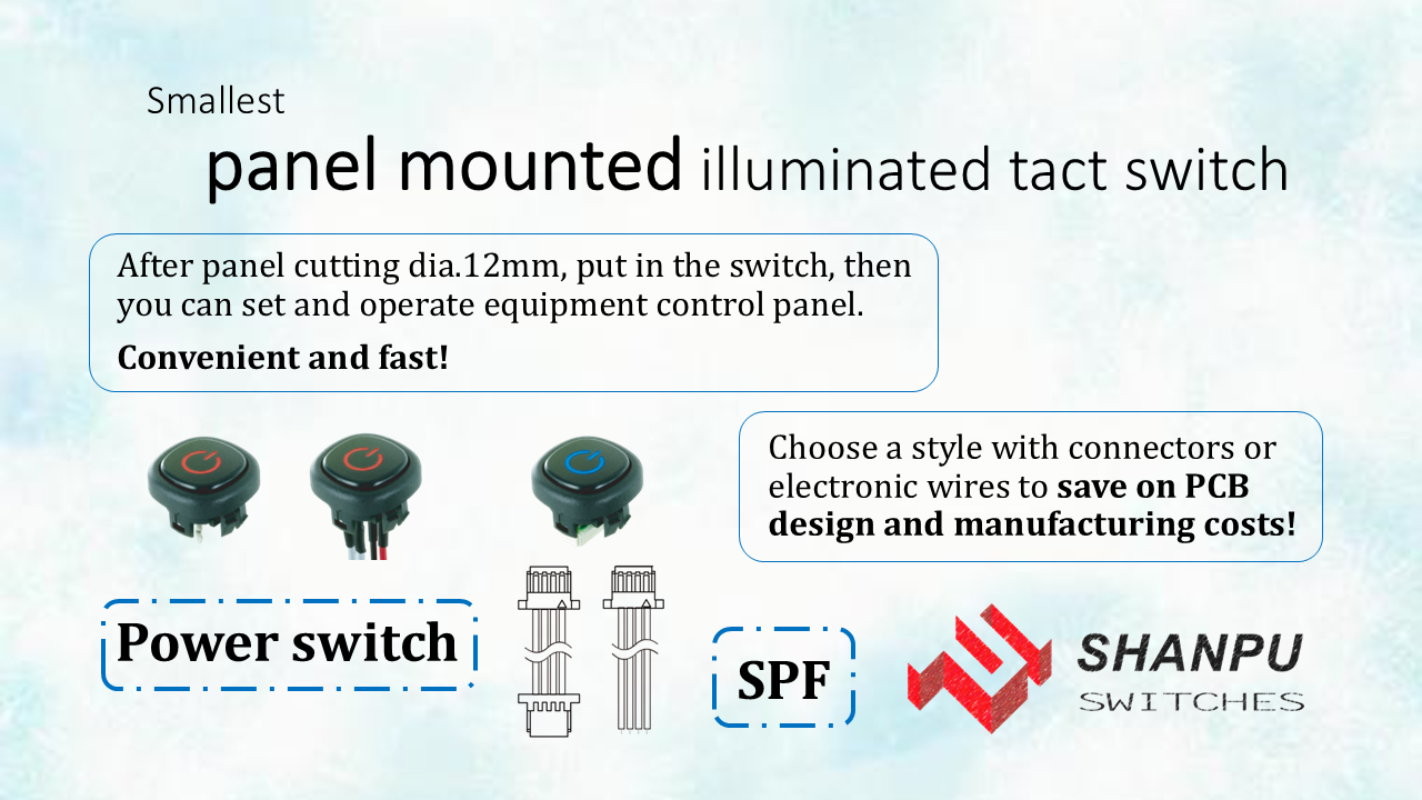 News-SPF-Smallest panel mounted illuminated tact switch-Waterproof ...